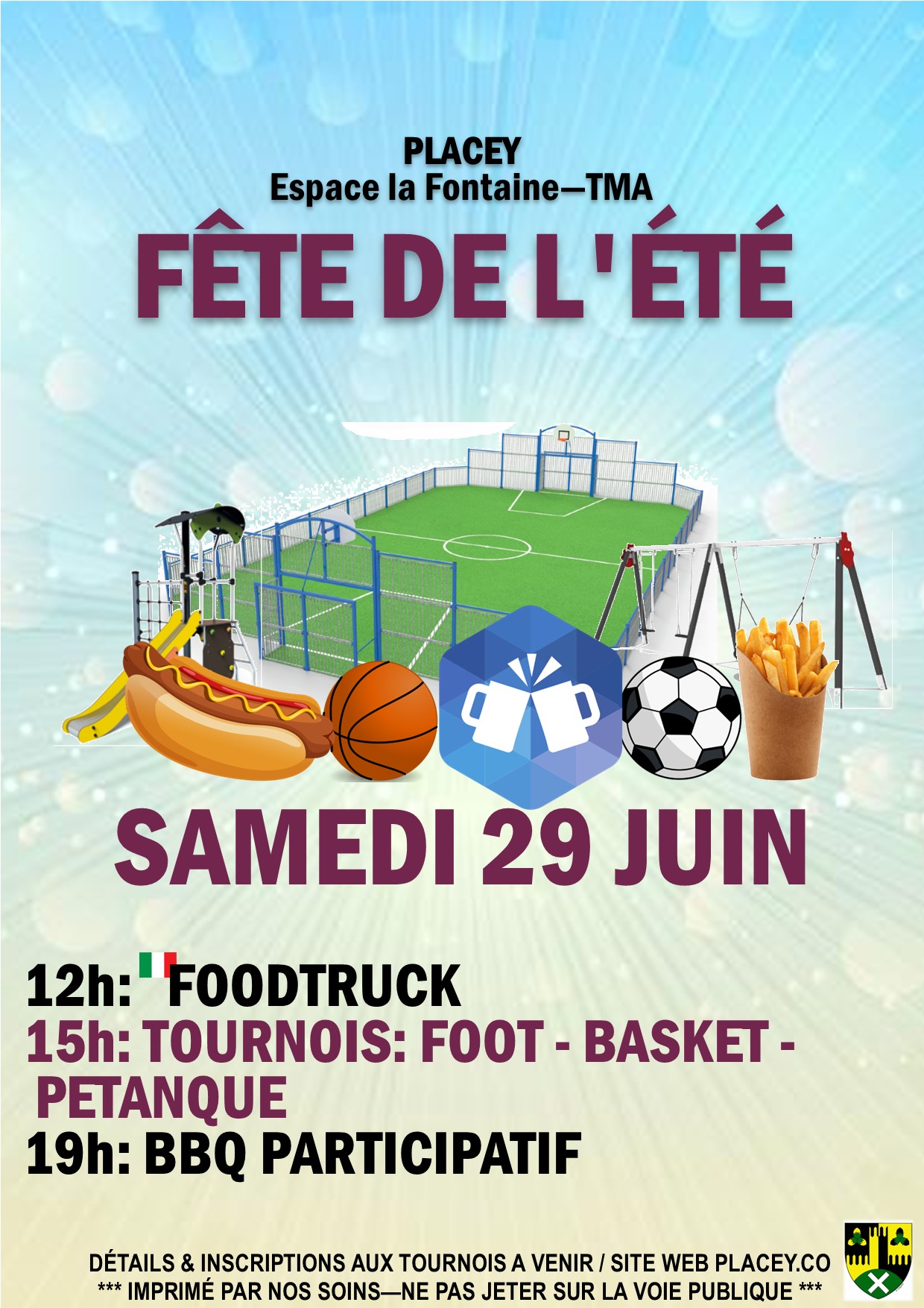 Fete de l’Eté le 29 Juin à Placey | Village de Placey